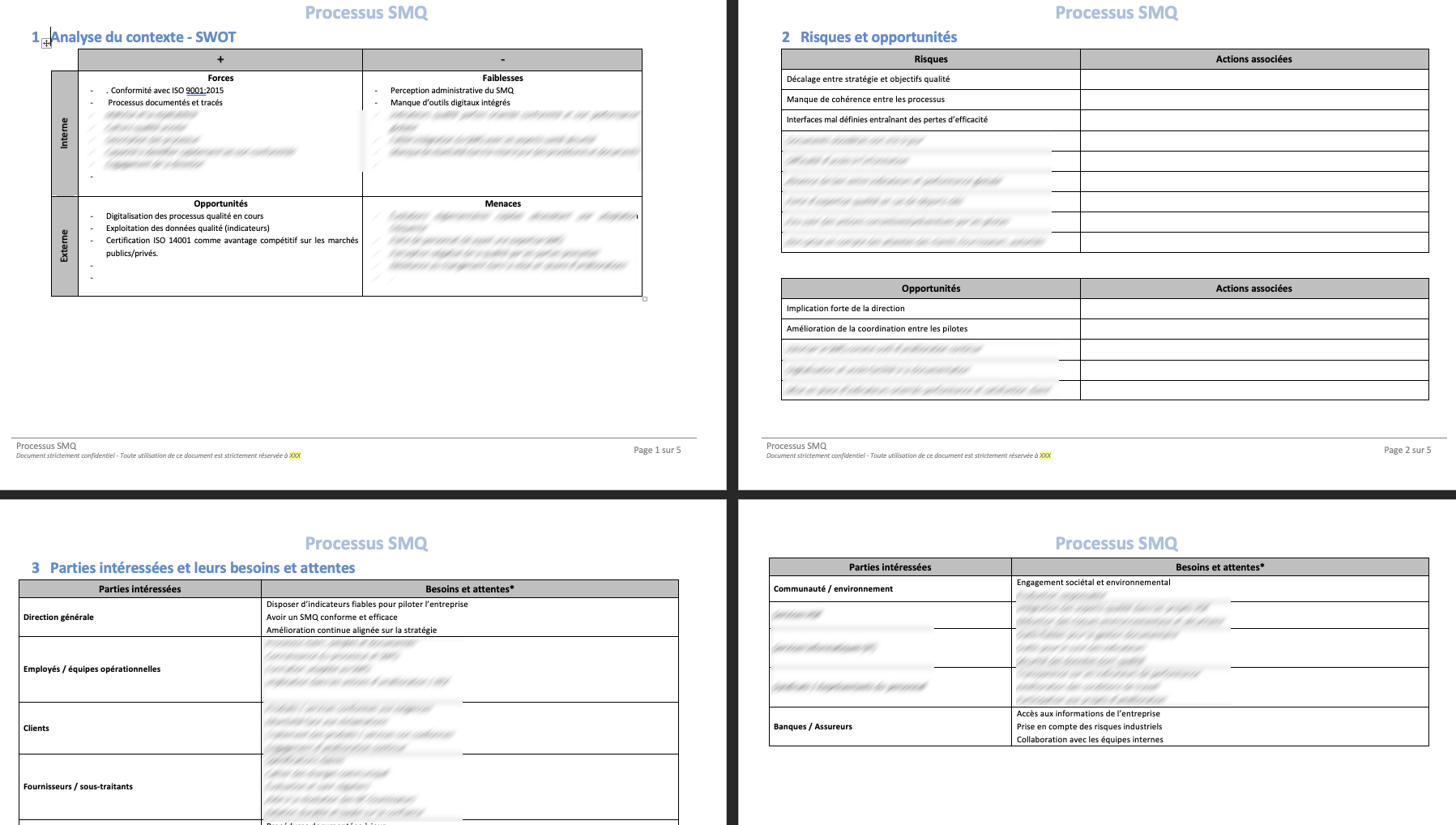 Exemple de fiche processus ou cartographie des processus ...