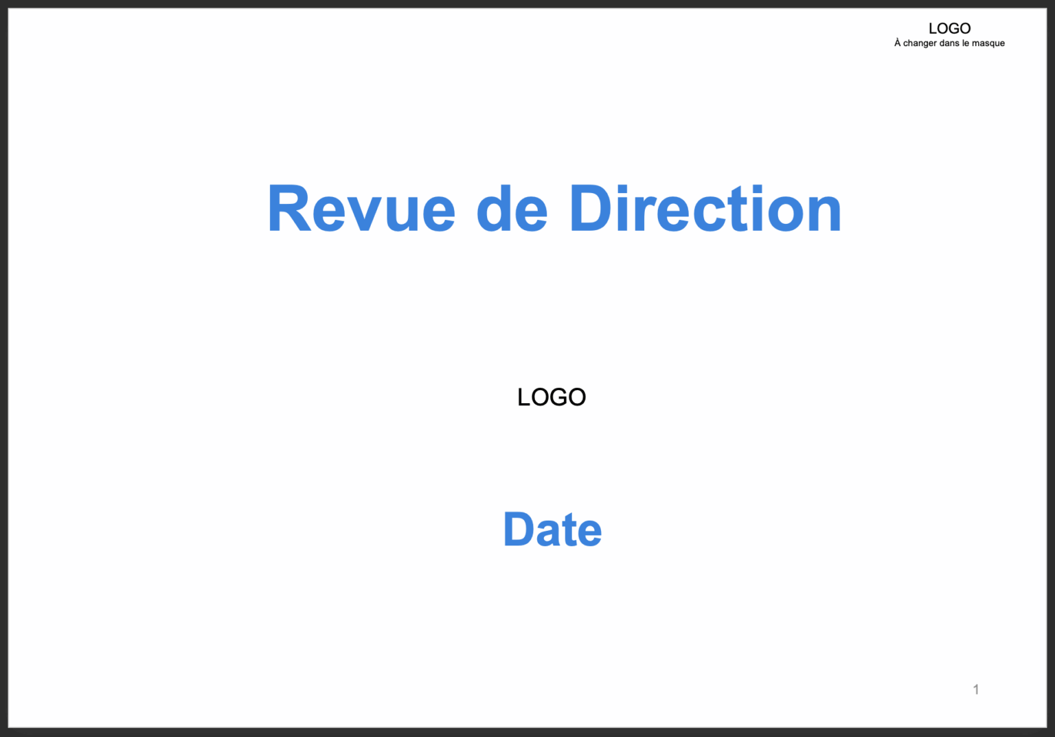 Exemple de revue de direction ISO 9001 version 2015 - Certification QSE